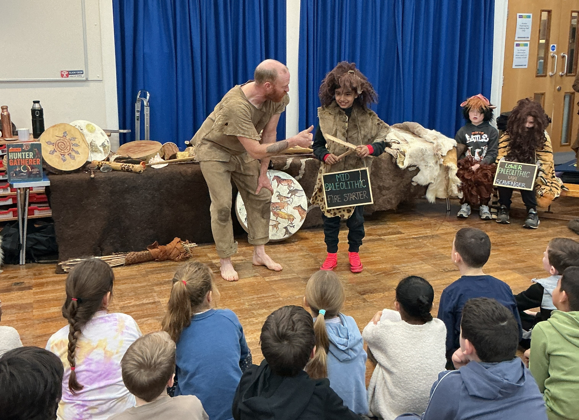 Lilleshall Primary School - Year 3 and 4 Stone Age Experience Day.