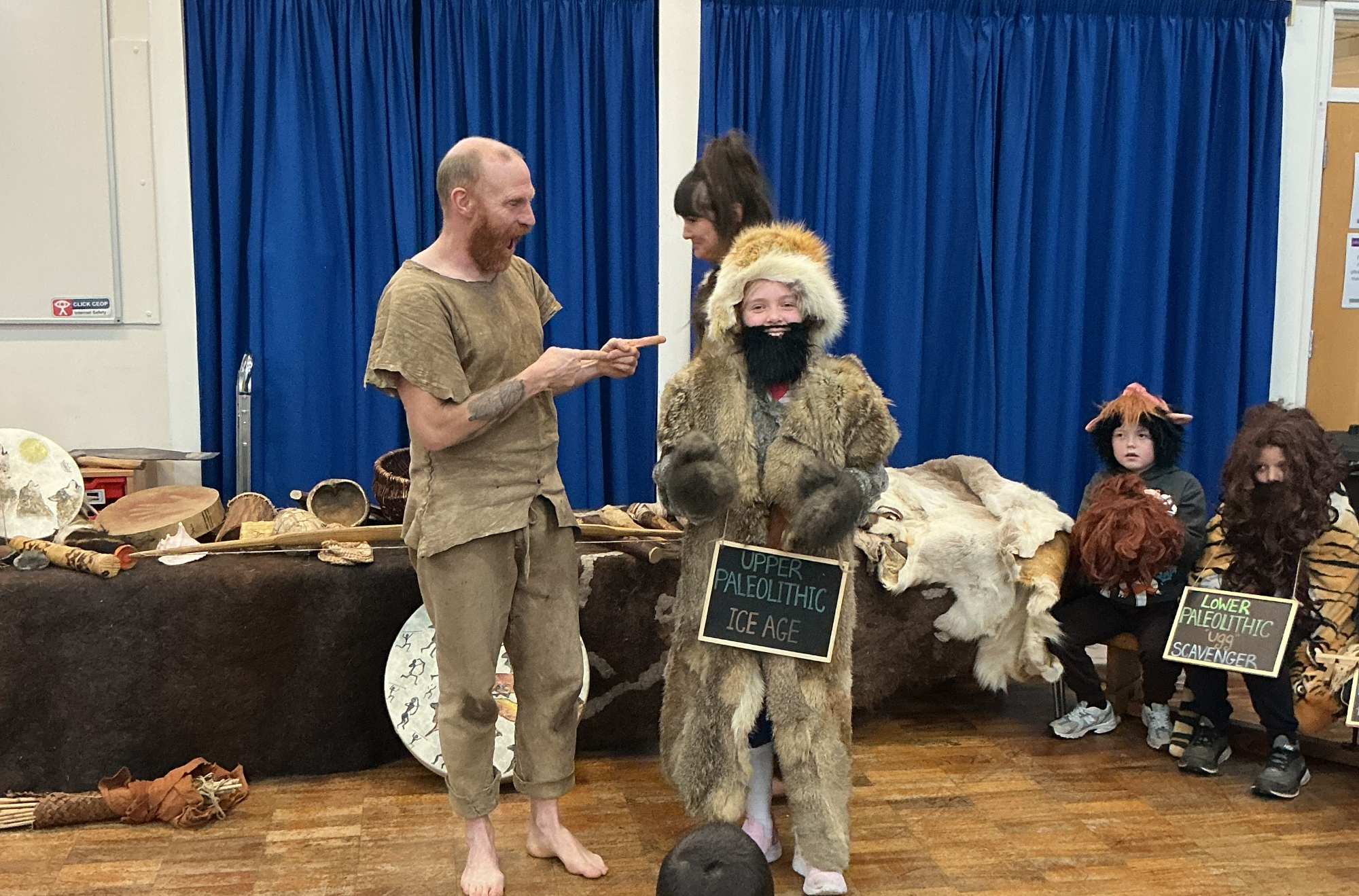 Lilleshall Primary School - Year 3 and 4 Stone Age Experience Day.